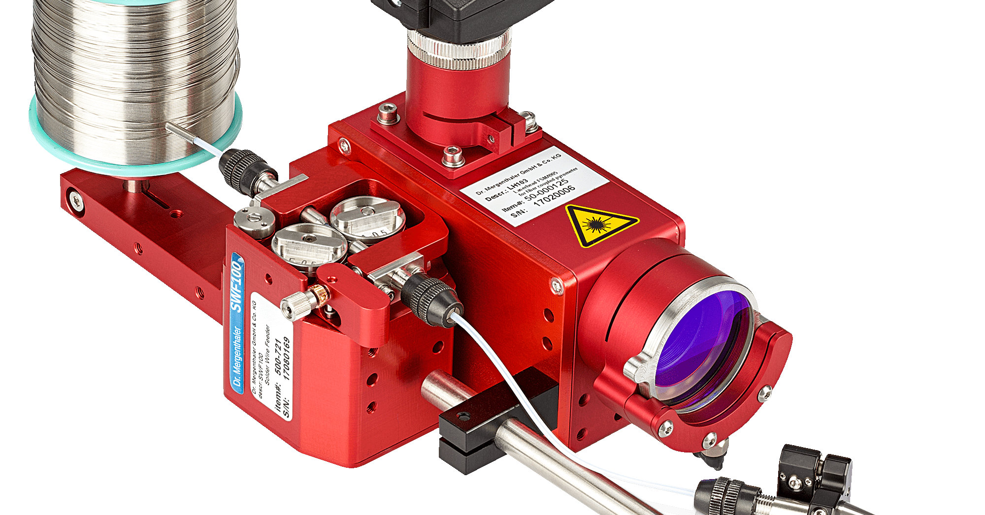 LH103 - Mini Laserprozesskopf für Laserlöten mit Drahtvorschub und ...